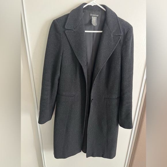 bebe | Jackets & Coats | Vintage Bebe Cashmere Wool Trench Coat | Poshmark